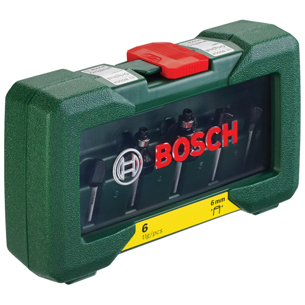 Комплект BOSCH фрезери 6 броя - 6 mm