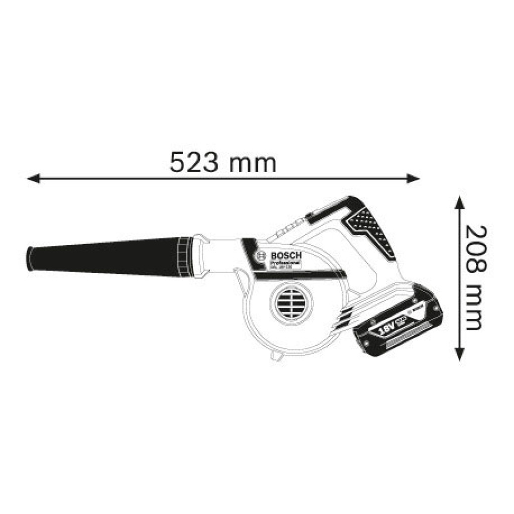 Акумулаторна духалка BOSCH GBL 18V-120 Solo - 06019F5100