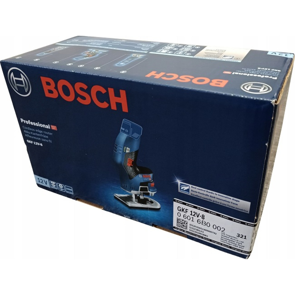 Акумулаторна фреза за кантове BOSCH GKF 12V-8 Solo - 06016B0002