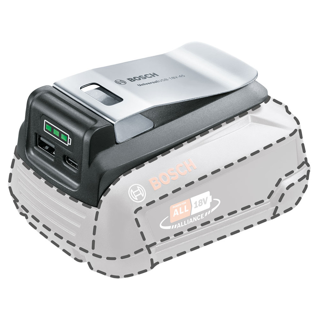 Преносим USB адаптер BOSCH UniversalUSB 18V-45 SOLO - 1600A02WS1